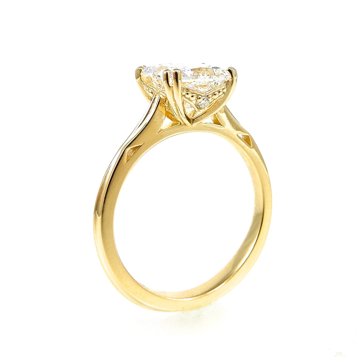 Princess Cut Diamond Solitaire Engagement Ring – T.K. Anderson Designs ...