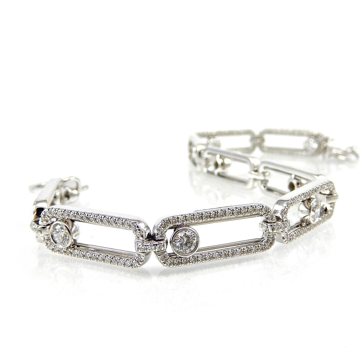 Sliding Diamond Link Bracelet – T.K. Anderson Designs - Fine Jewelry